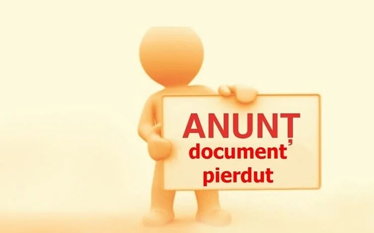 Anunț pierdere CERTIFICAT DE ÎNREGISTRARE – Informatia de Severin